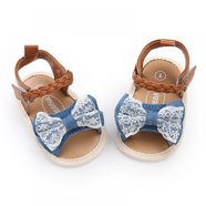 SHEMALL Toddler Girls Bow-knot Sandals Kids Beach Shoes Baby First Walkers - Walmart.com