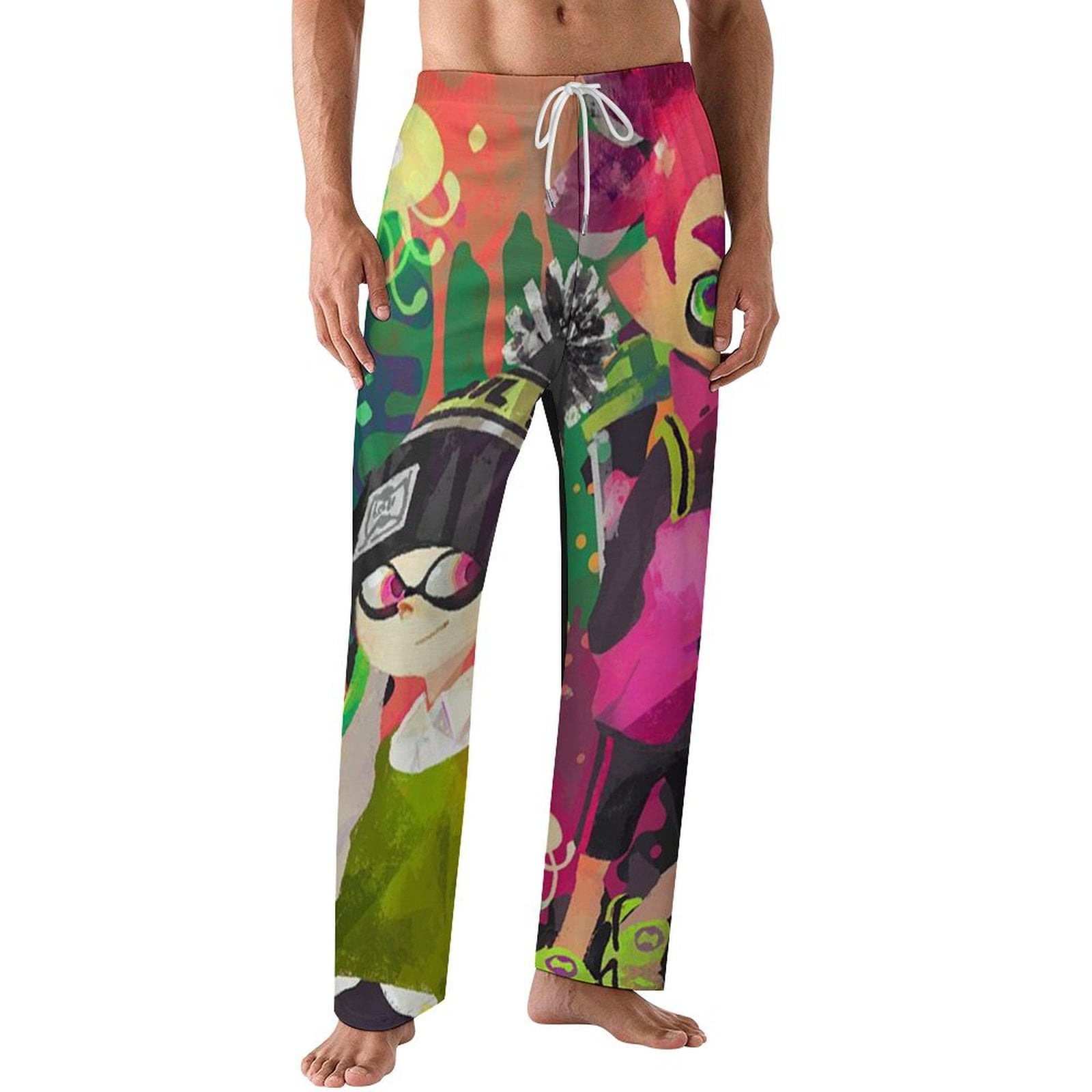 Girls Splatoon Squid Mens Pajama Pants Cozy Soft Lounge Sleep Pajamas ...