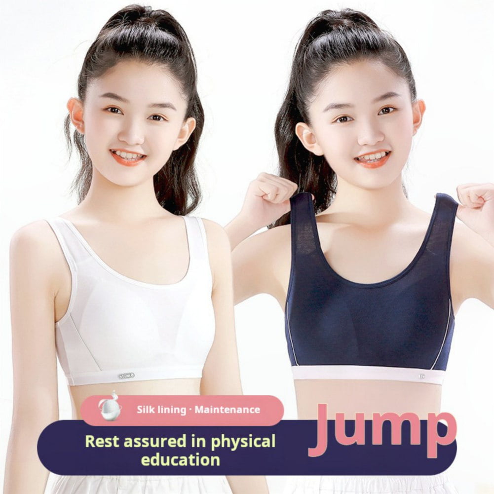 Girls Sports Bra Breathable Pads Training Bras for Girls & Teens ...