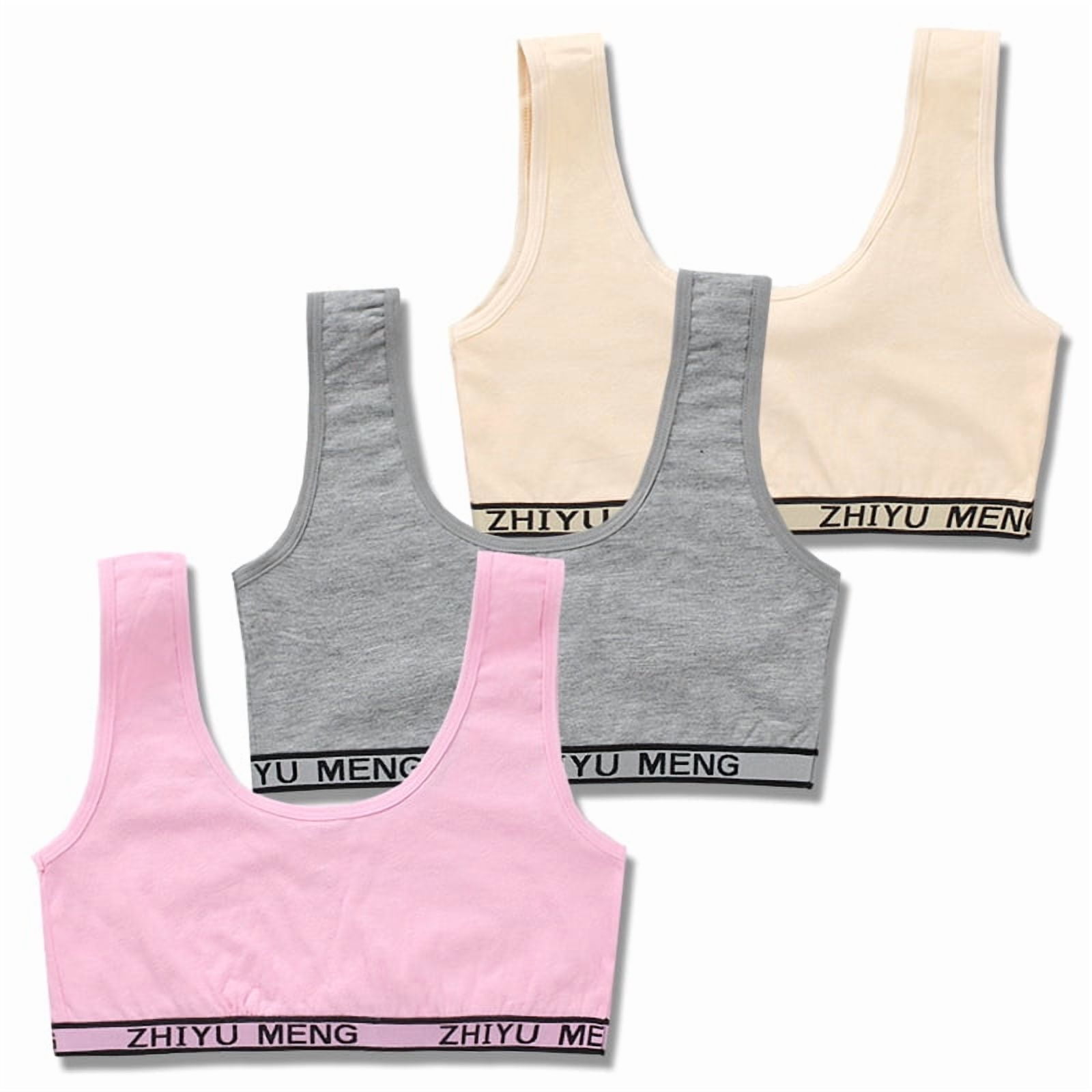 Girls Sports Bras Cotton Developed Molded Microfiber No Wire Under ...