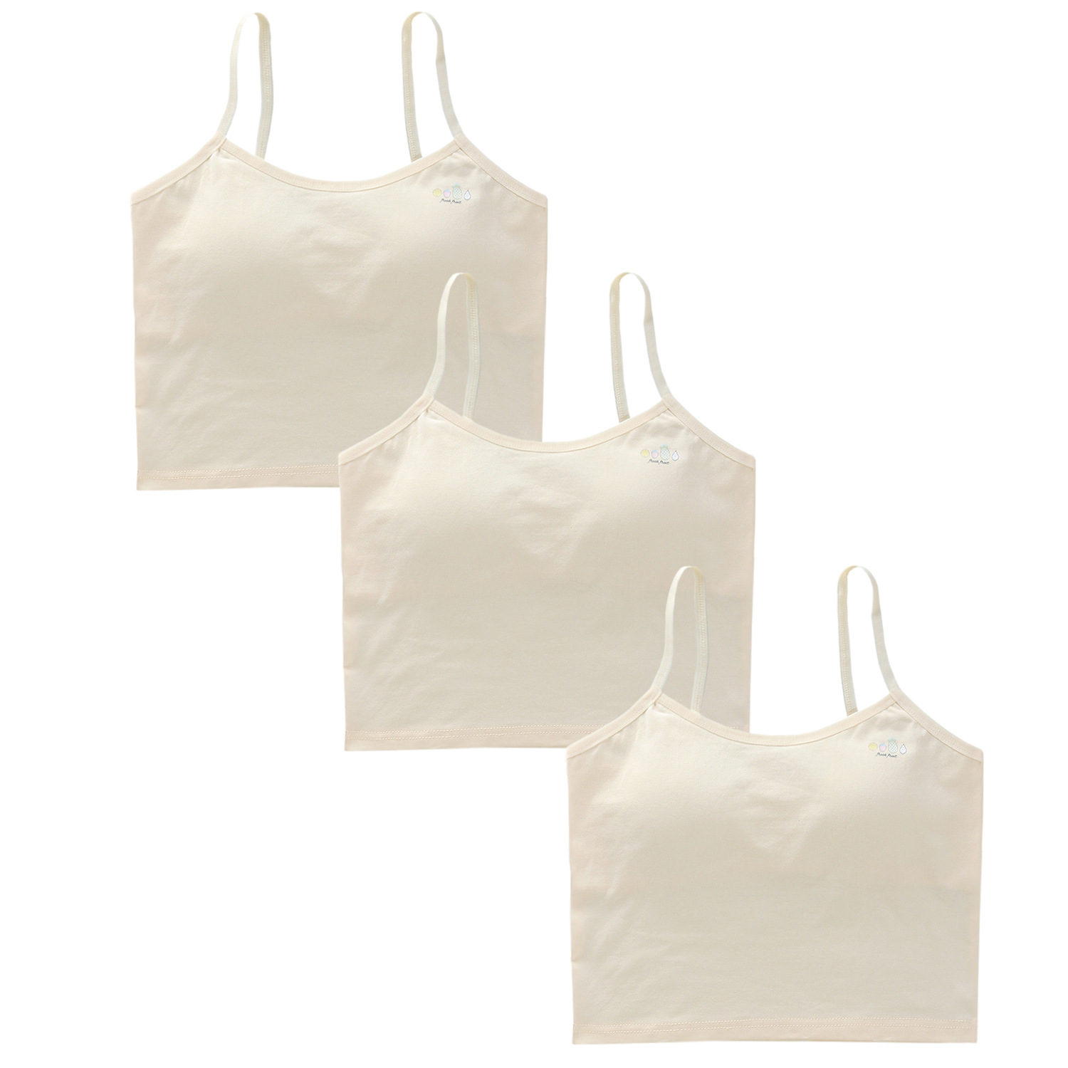 Girls Sports Bras Thin Cotton Breathable Molded Microfiber No Wire ...