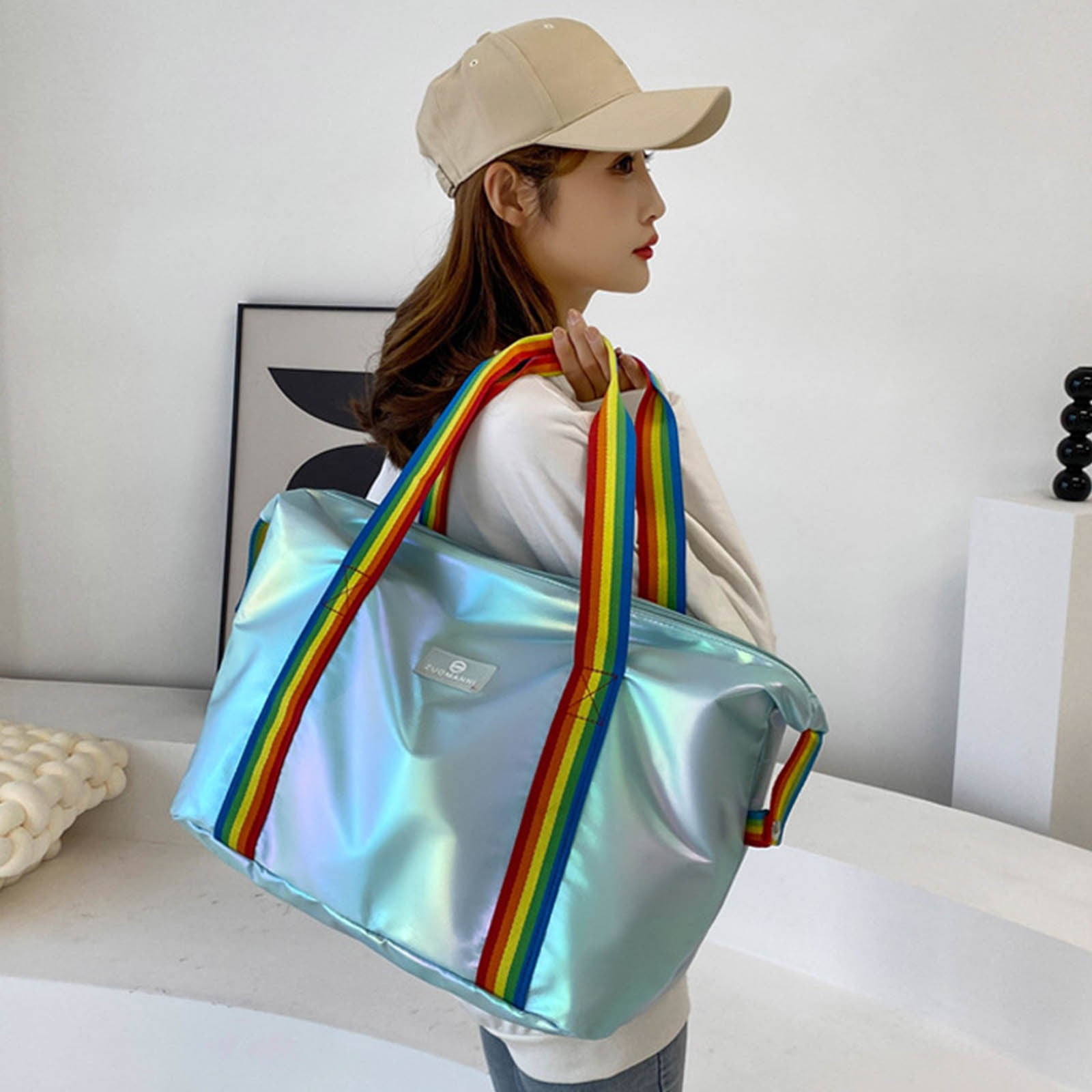 Girls Sports Duffel Bags Woman Travel Bag Overnight Duffle Bag Kids ...