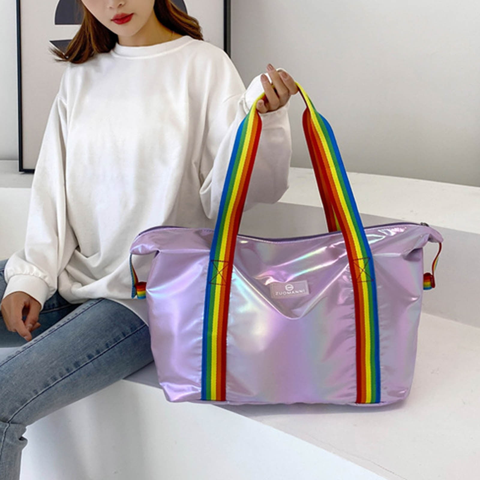 Girls Sports Duffel Bags Woman Travel Bag Overnight Duffle Bag Kids ...