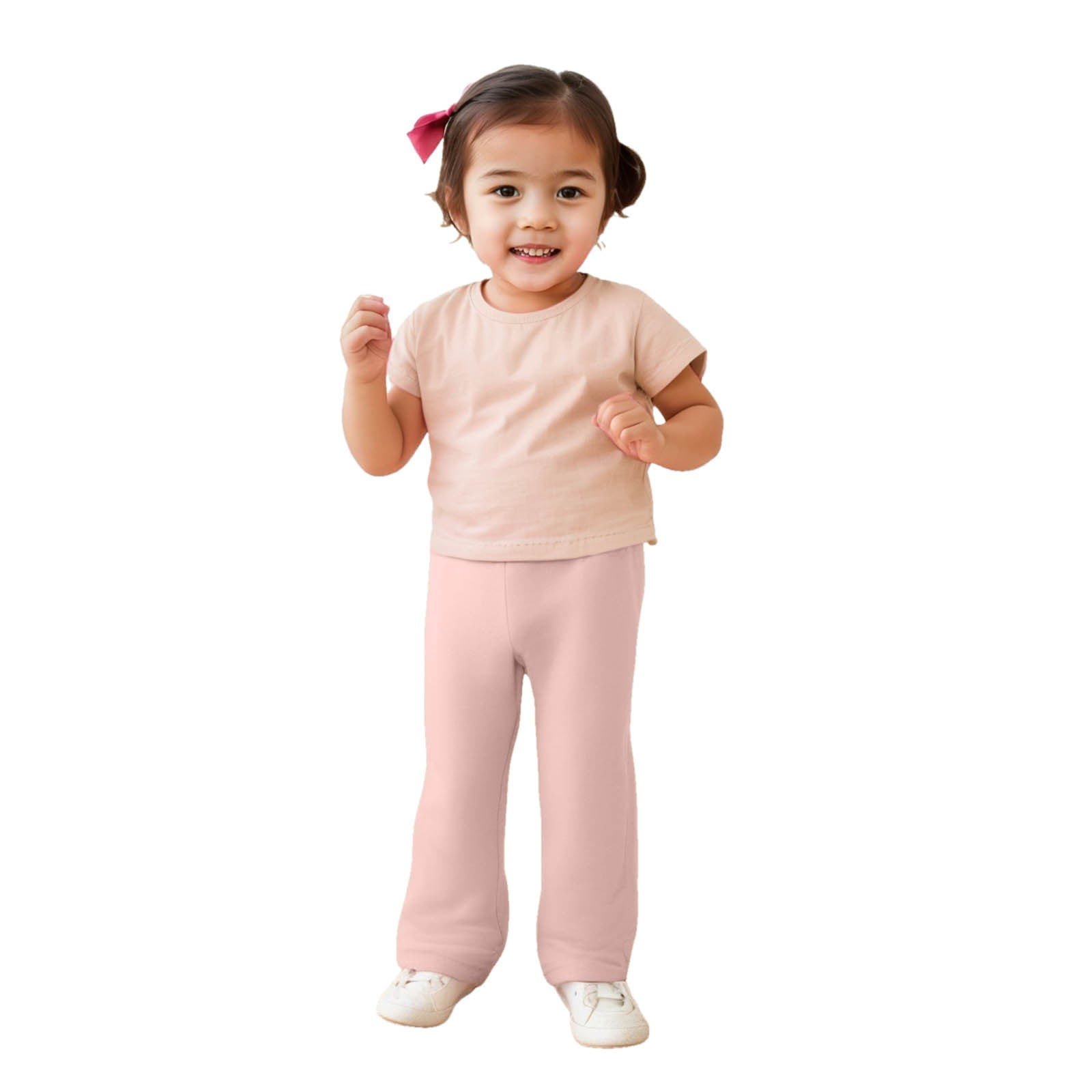 Girls' Spring And Autumn Solid Color Woolen Warm Pants kids pants girls ...