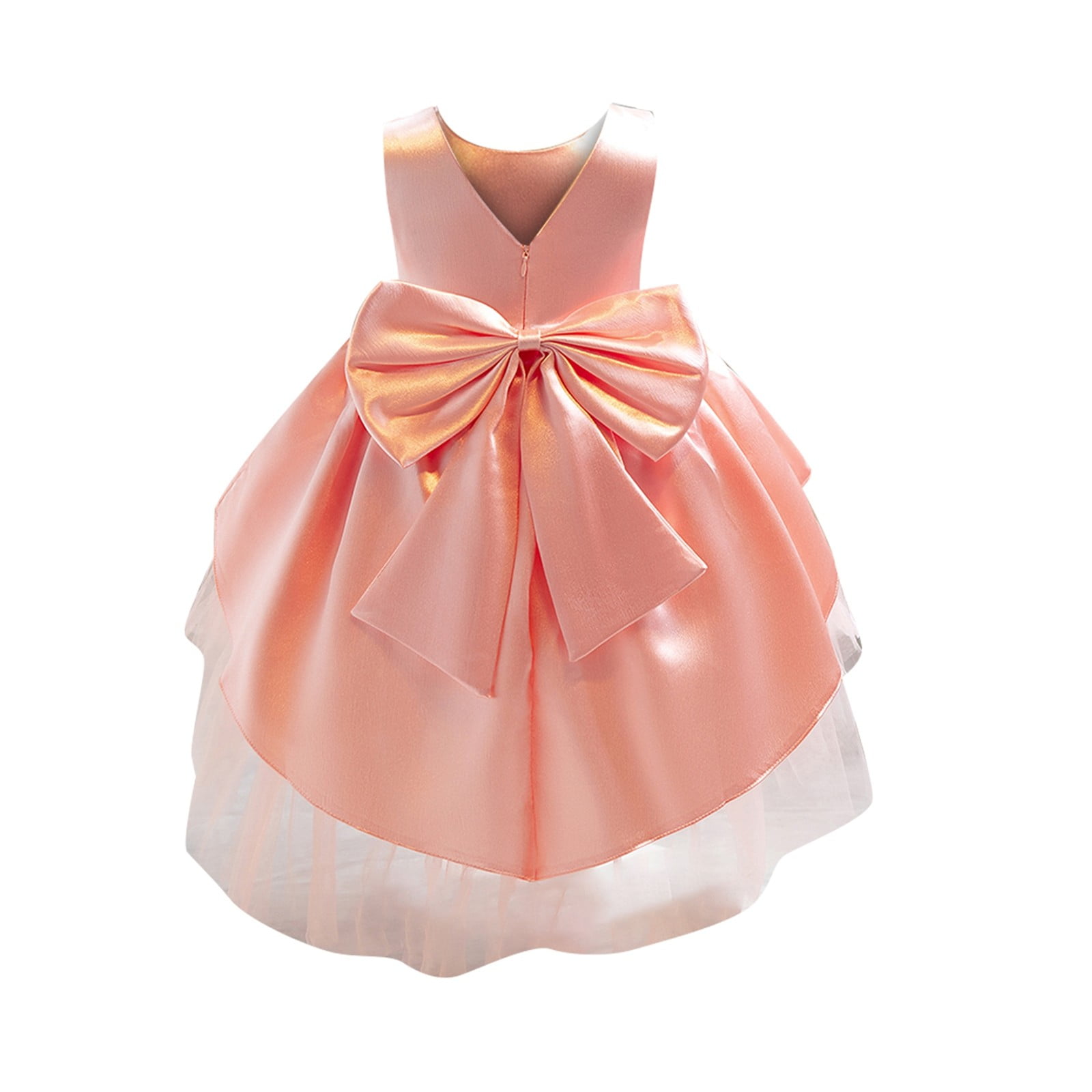 Girls Spring Dress Beauty Pageant First Dress Beaded Tail Children's ...