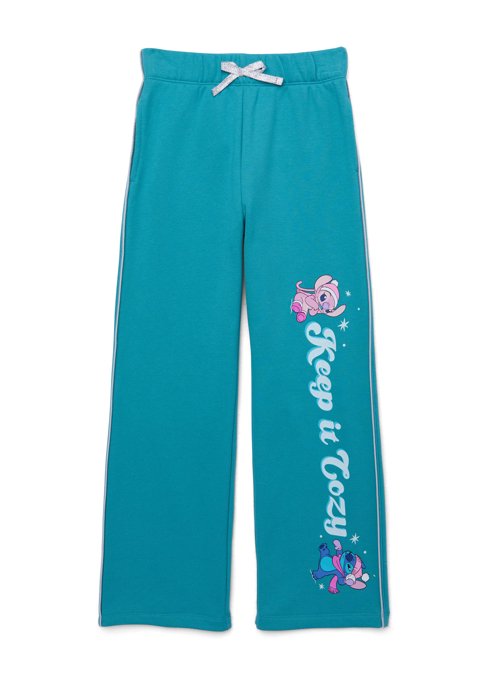 DISNEY Girls Lilo and Stitch Jogger Sweatpants with Minnie Mouse ...