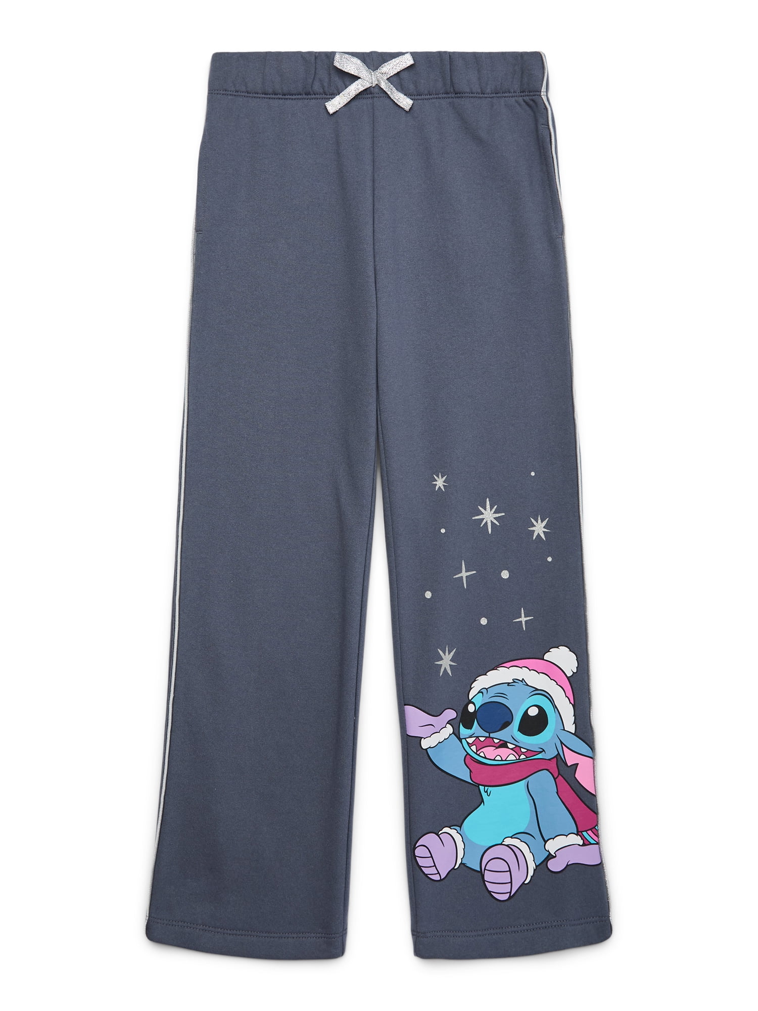 Disney Stitch Girls Winter Graphic Print Sweatpants, Sizes 4-16 ...