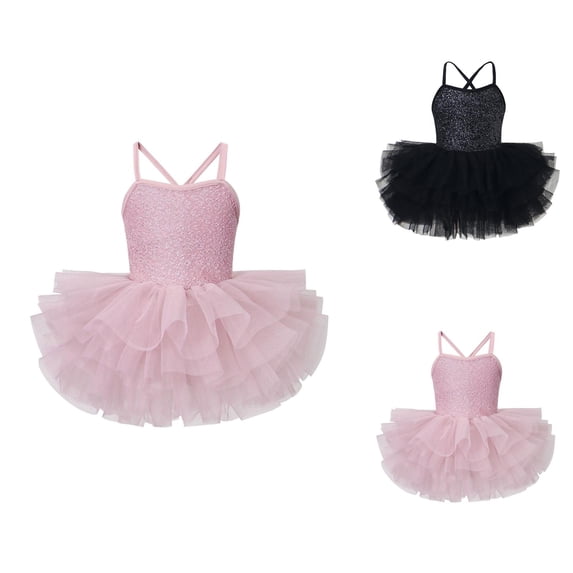 Girls Strap Ballet Practice Dress – Minimalist Leotard Style Training ...