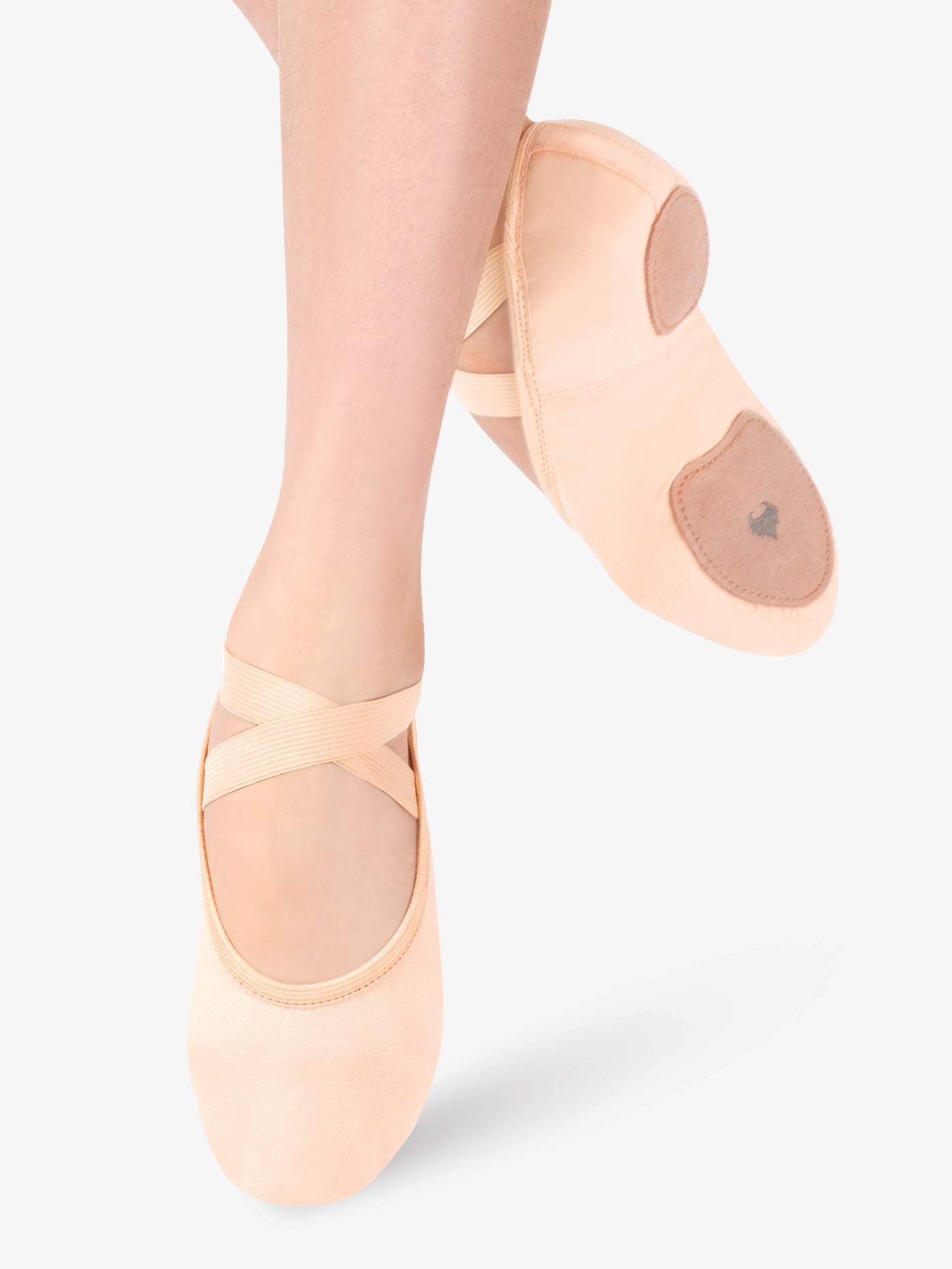 Girls Stretch Canvas Split Sole Ballet Shoes - Walmart.com