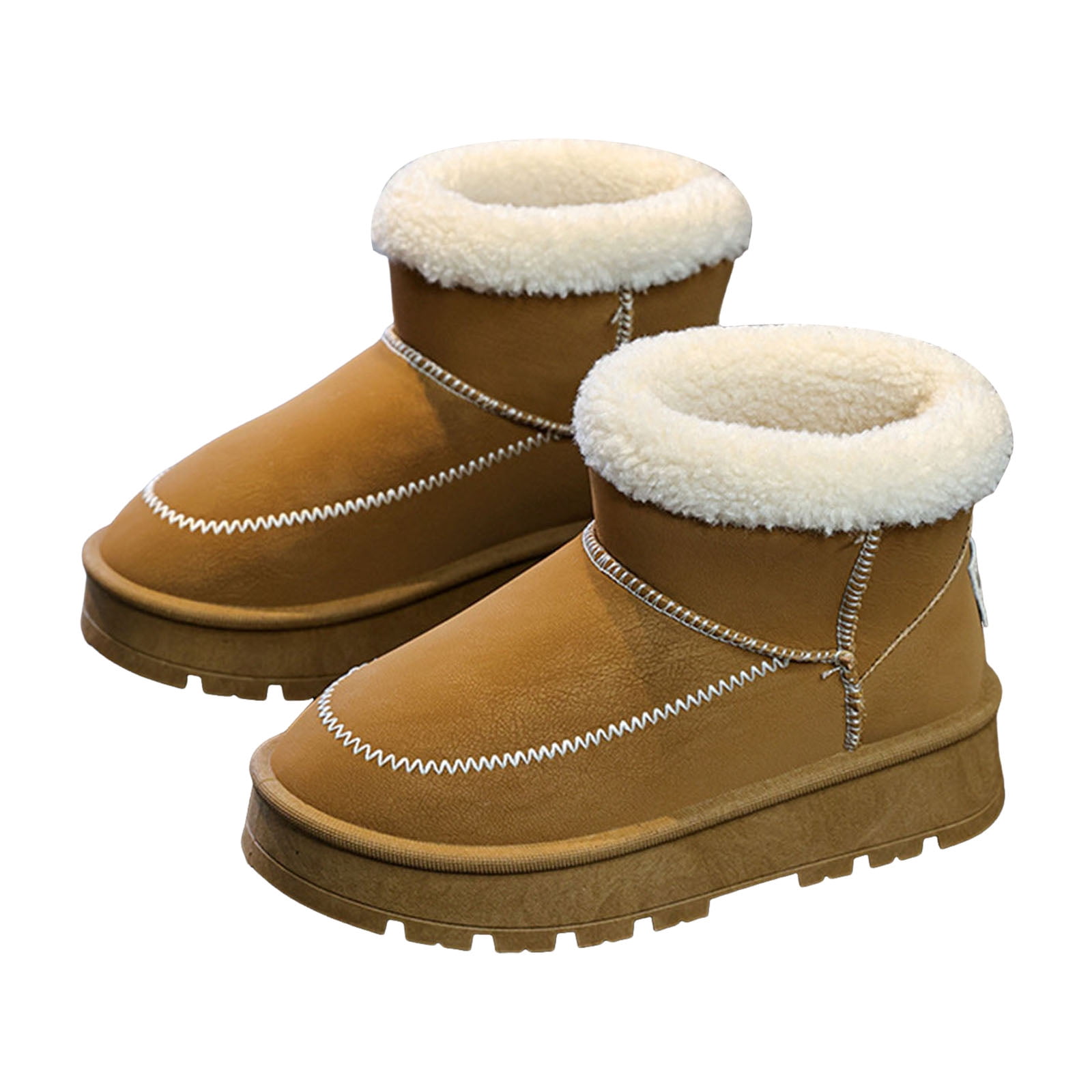 Girls Suede Boots Kids Snow Boots Winter Platform Boots Shoes Cotton ...