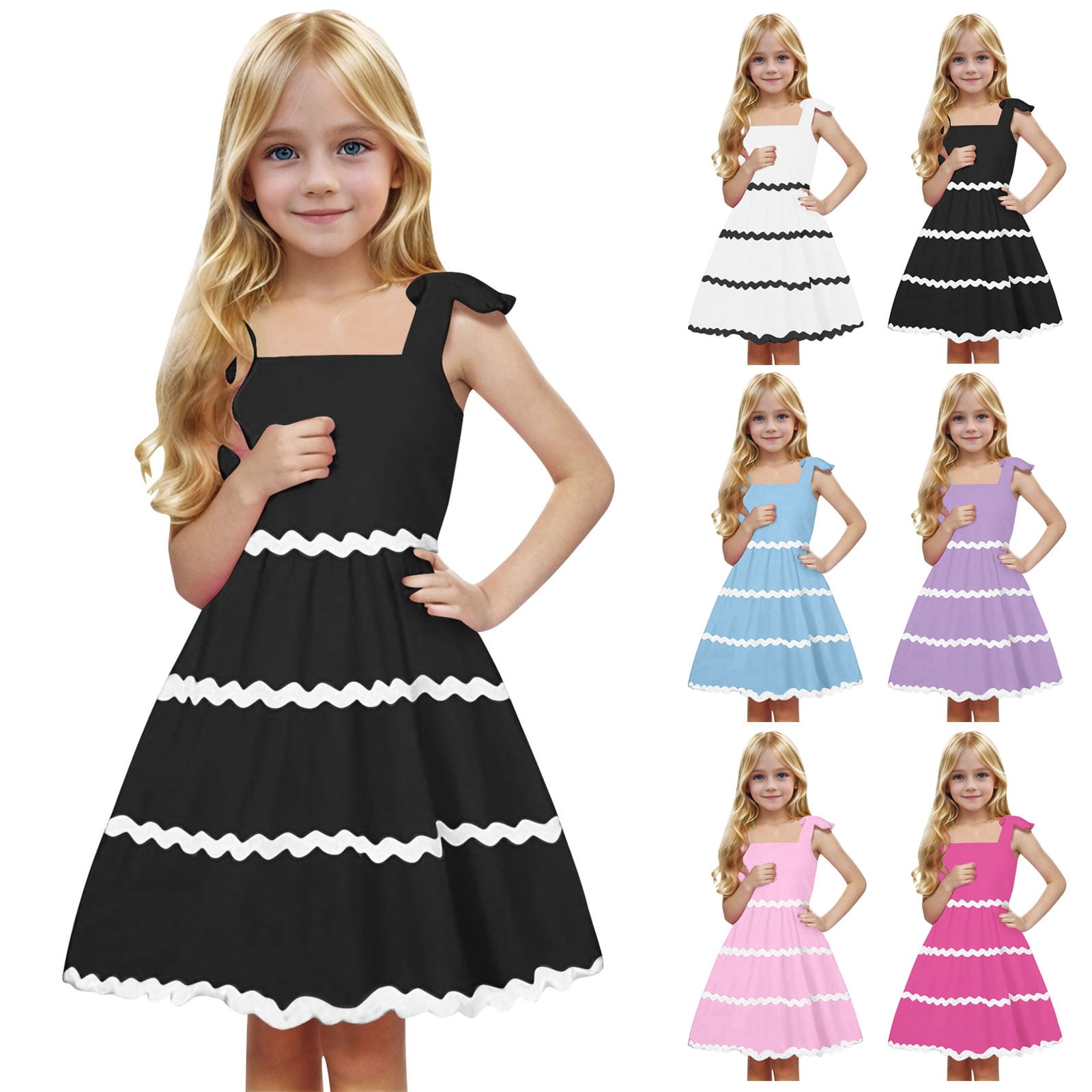 Girls Summer Dress Tween Dresses Sleeveless Dress Summer Party Dress ...