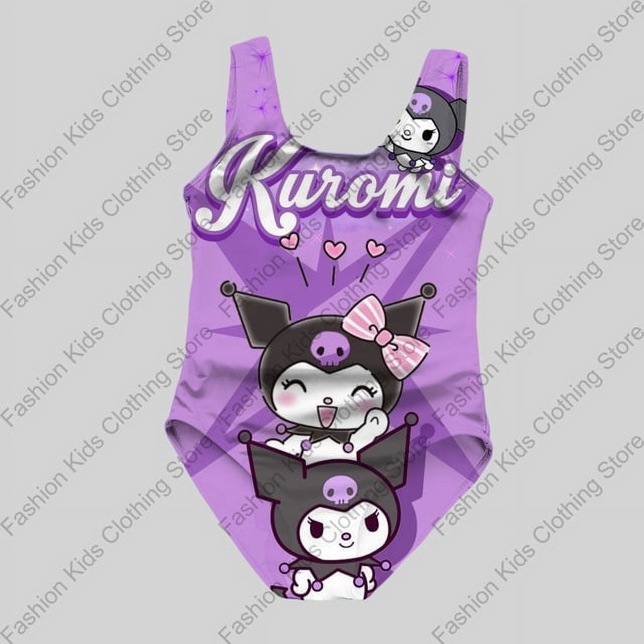 Girls Summer One Piece Swimsuit Cute Cartoon Hello Kitty My Melody