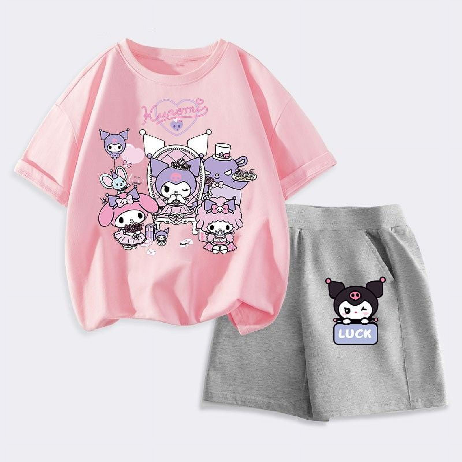 Girls Summer Suit 2023 New Children's Kullo Mi Melody Short Sleeve ...