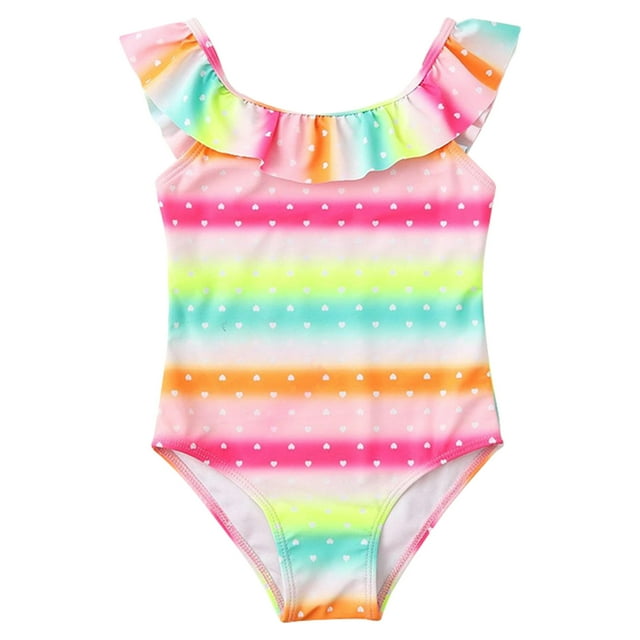 Girls Summer Swimsuit Clearance Akafmk Girls One Piece Swimwear2 6