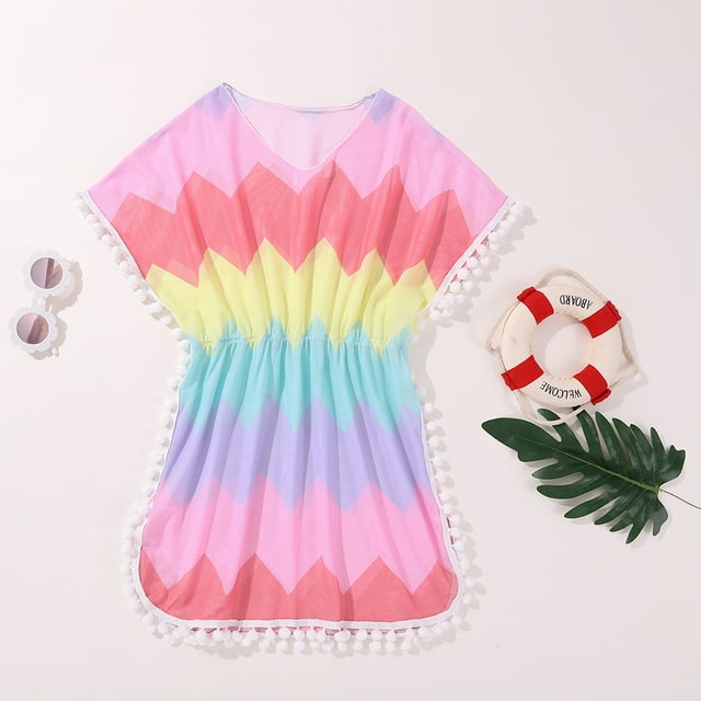 Girls Summer Swimsuits Cover-ups, 7-14 Teen Girl Beach Bikini Coverup ...