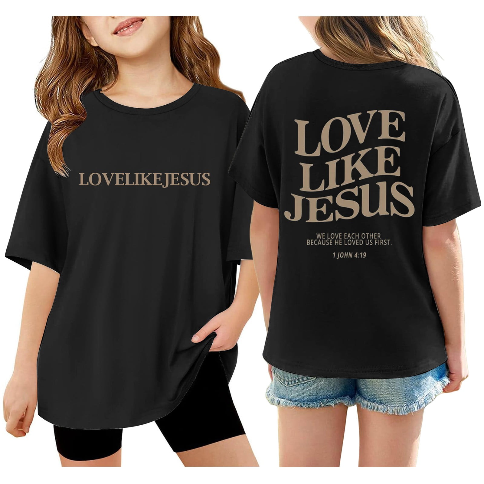 Girls Summer Tops Size 7/8 Floral Print Short Sleeve Blouse Tops Modern ...