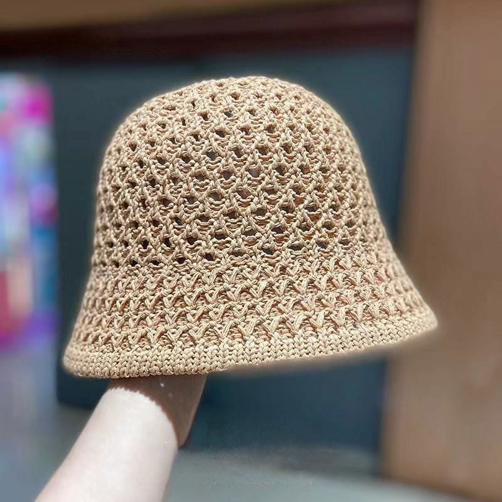 Girls Sun Hat Wide Brim Floppy Summer Hats For Women Beach Panama Straw ...