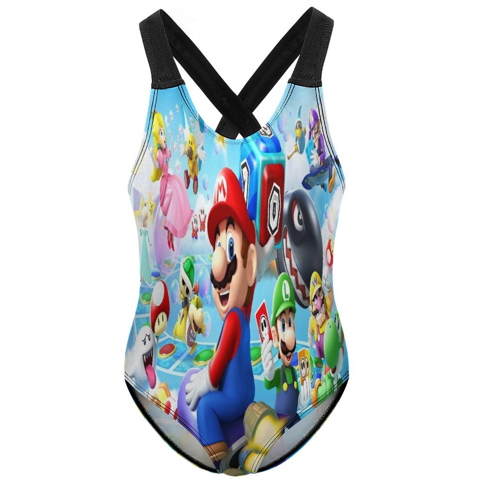 Girls Super Mario One Piece Swimsuit Bathing Suit Beachwear - Walmart.com