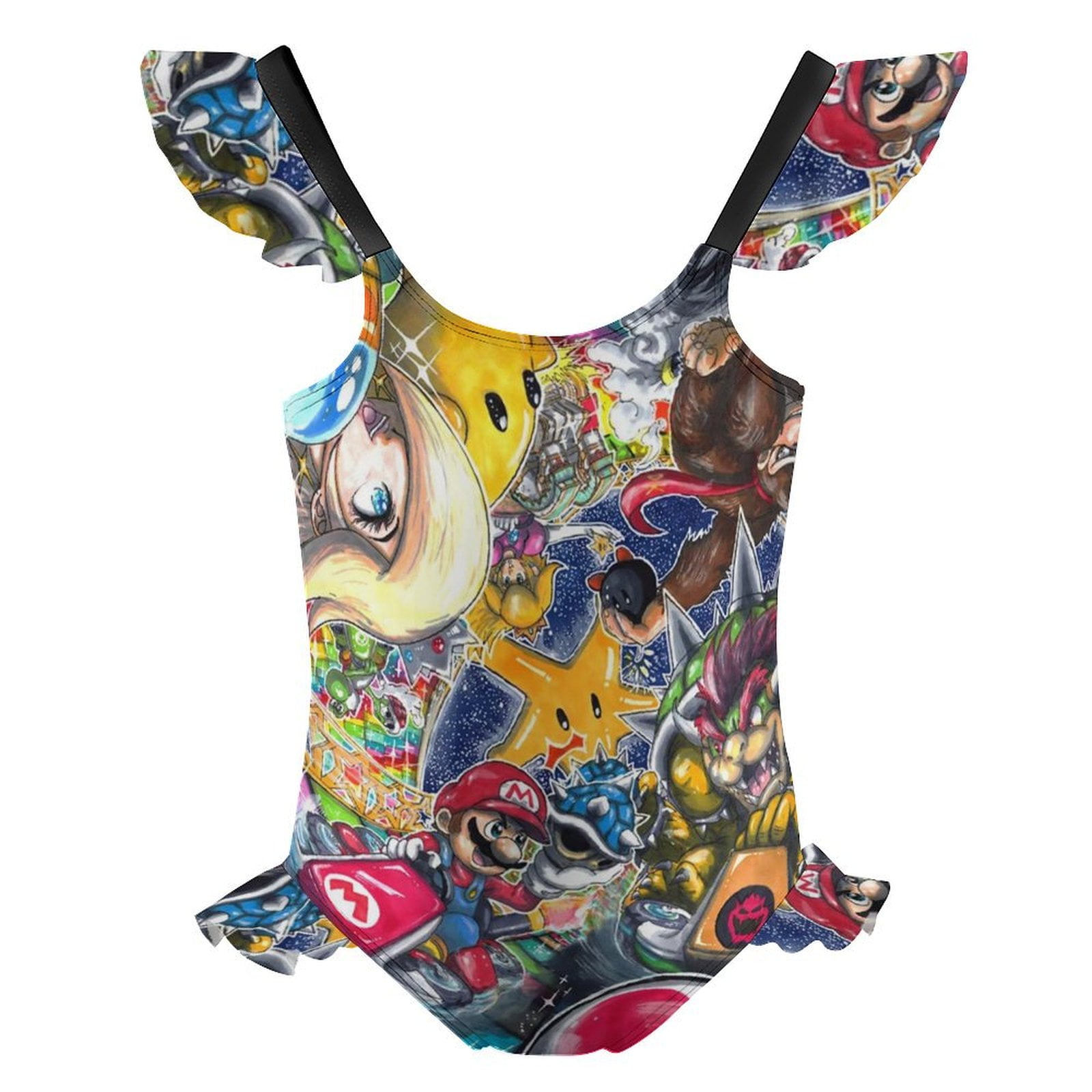 Girls Super Mario One Piece Swimsuit Bathing Suit Beachwear - Walmart.com