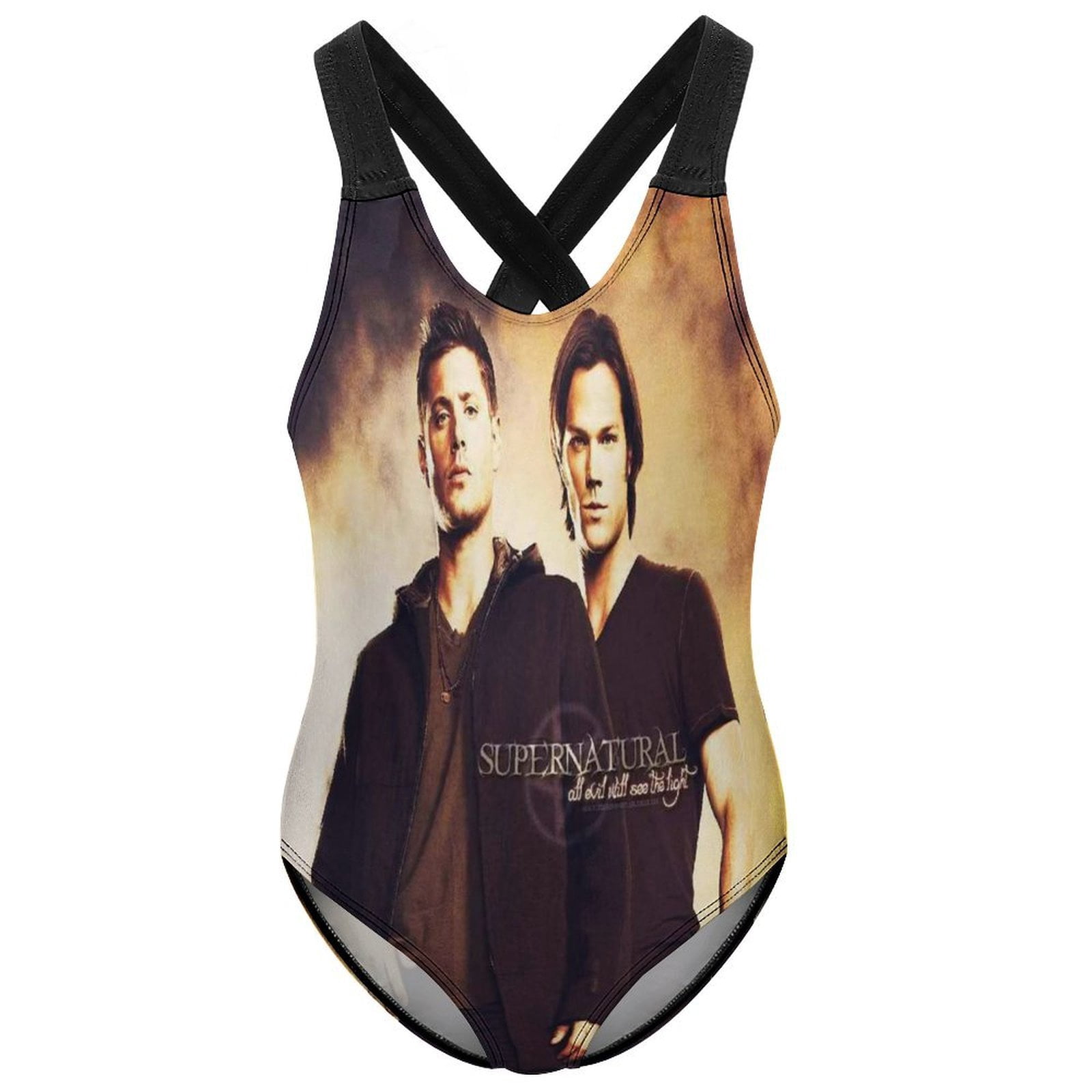 Girls Superna-Tura One Piece Swimsuits Bathing Suits Cross Back ...