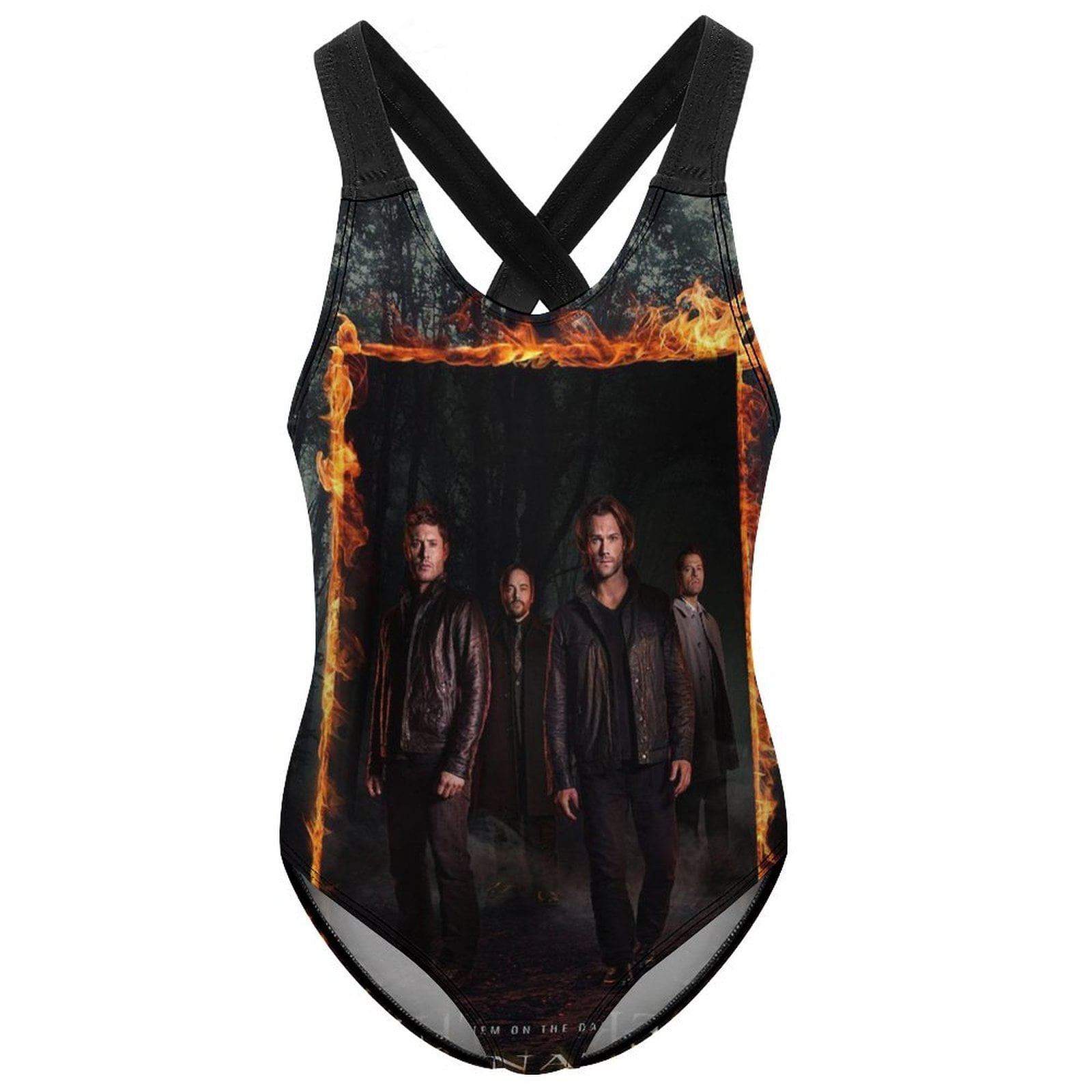 Girls Supernatural One Piece Swimsuits Bathing Suit for Kids Cross ...