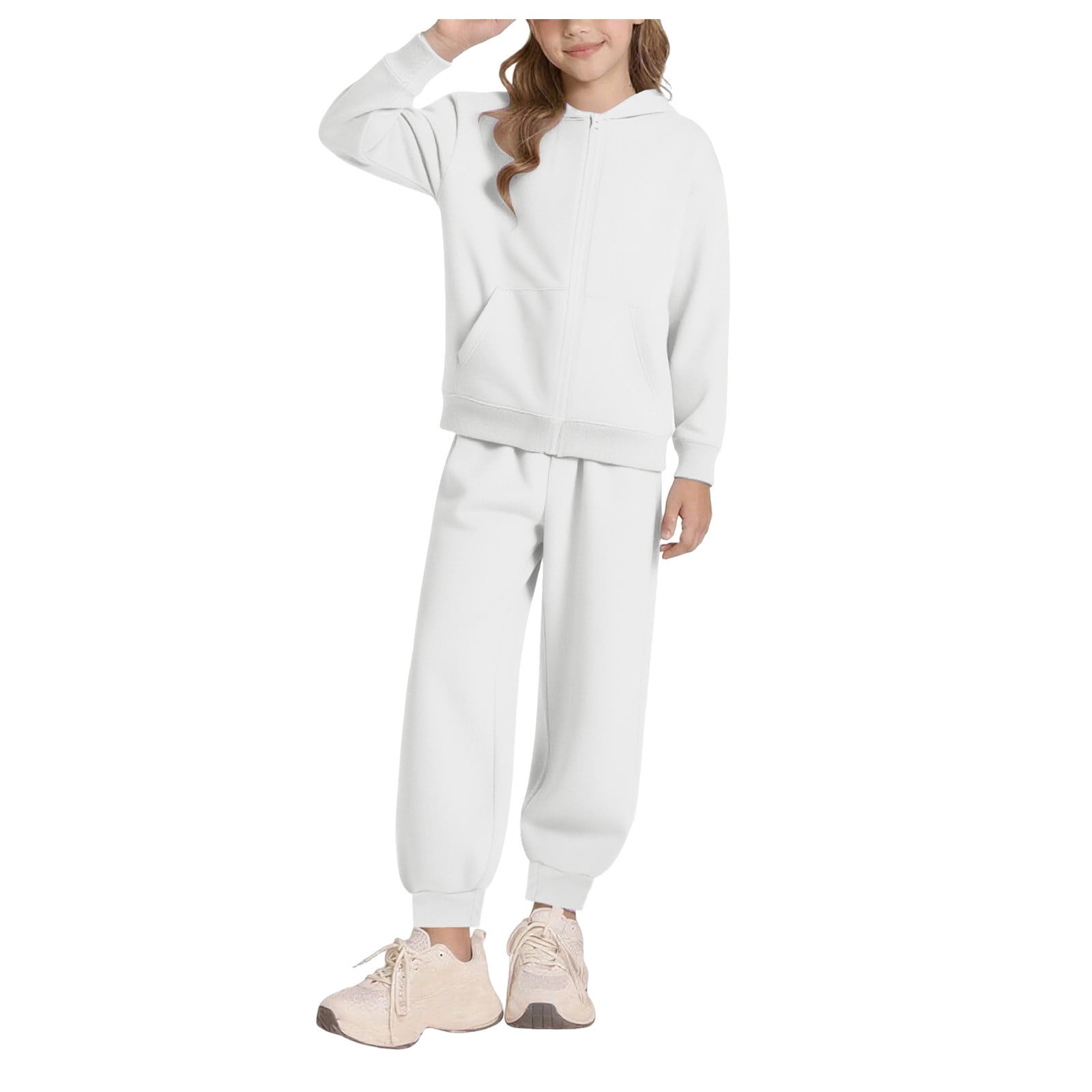 Girls Sweat Set Girls Activewear Sets Girls Sweat Suit Set 2 Piece Soft ...