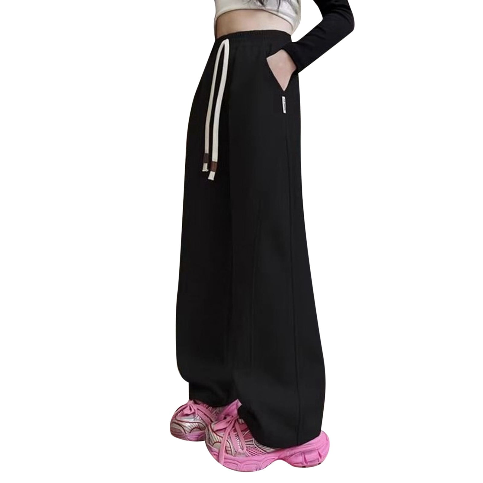 Girls' Sweatpants - Casual Loose Straight Wide Leg Pants - Polyester ...