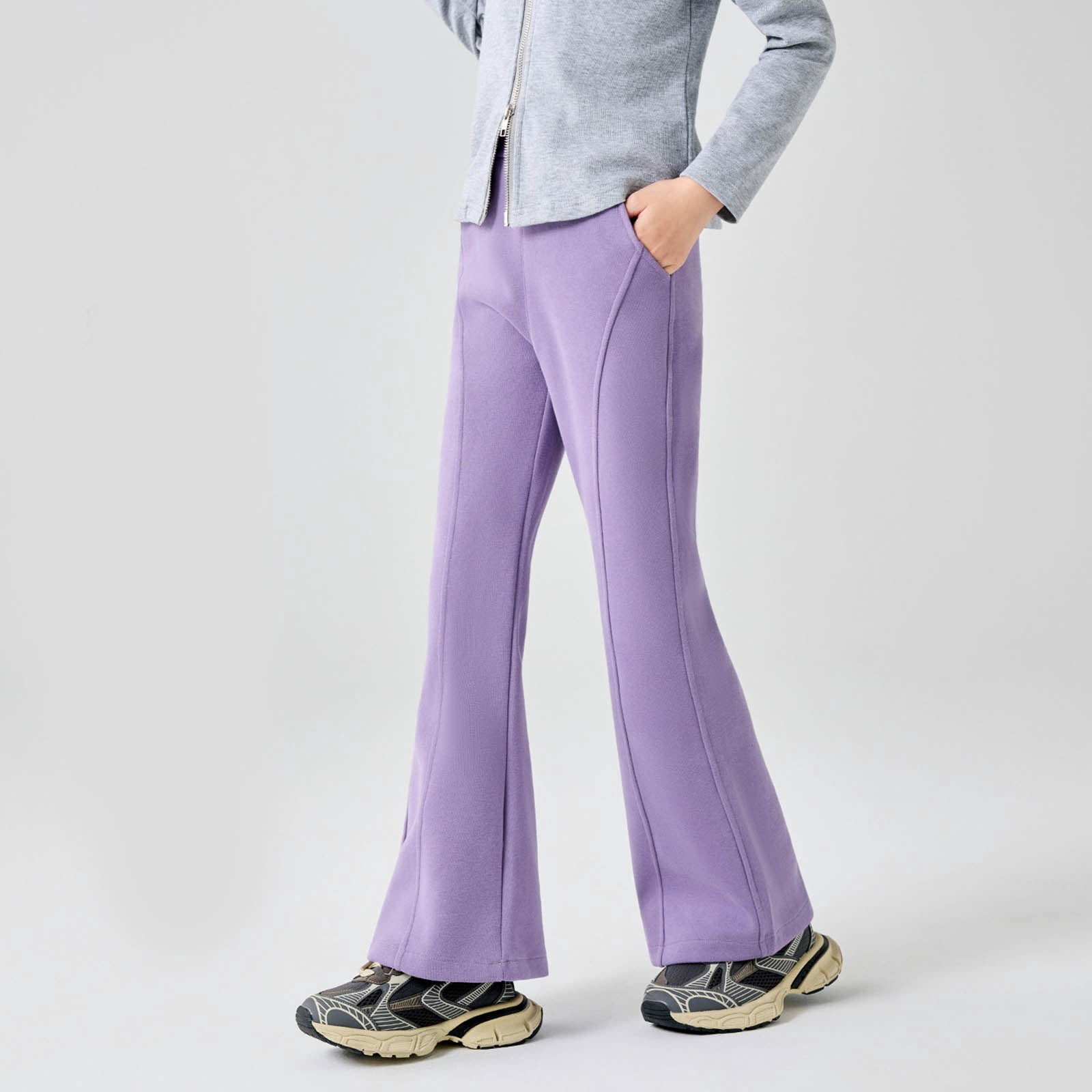 Girls Sweatpants Purple Sweat Pants for Girls Casual Girls Athletic ...