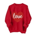 Girls Sweatshirts Valentine's Day Cute Graphic Long Sleeve Crewneck Casual Pullover Tops Size 2 ...