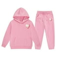 Girls Sweatsuit Girls Sweat Set Reindeer Girls' Hoodie Set Children's ...