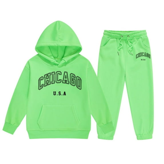 Girls Sweatsuit Girls Track Suit Child Toddler Boys Girls Long Sleeve ...