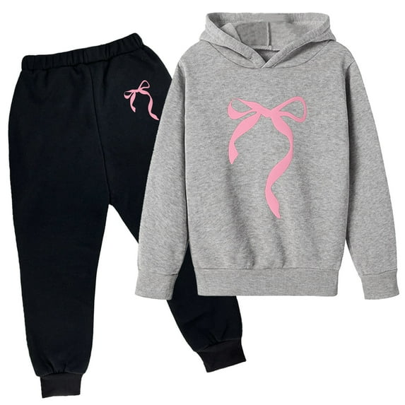 Girls Sweatsuit Size 7 Floral Print Outfits Matching Comfortable Casual ...