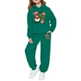 Girls Sweatsuits 2pcs Sets Hooded 67 Print 6 7 Number Pattern ...