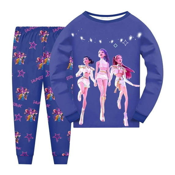 Girls Sweatsuits K-Knop Unisex Kids Cute Cartoon Hoodie Set Kids Hooded ...