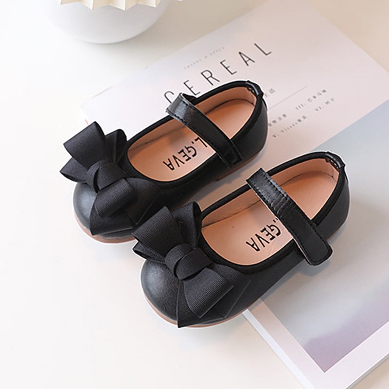 Girls Sweet Bow Princess Adorable Sparkle Party Girls Dress Shoes Flats ...