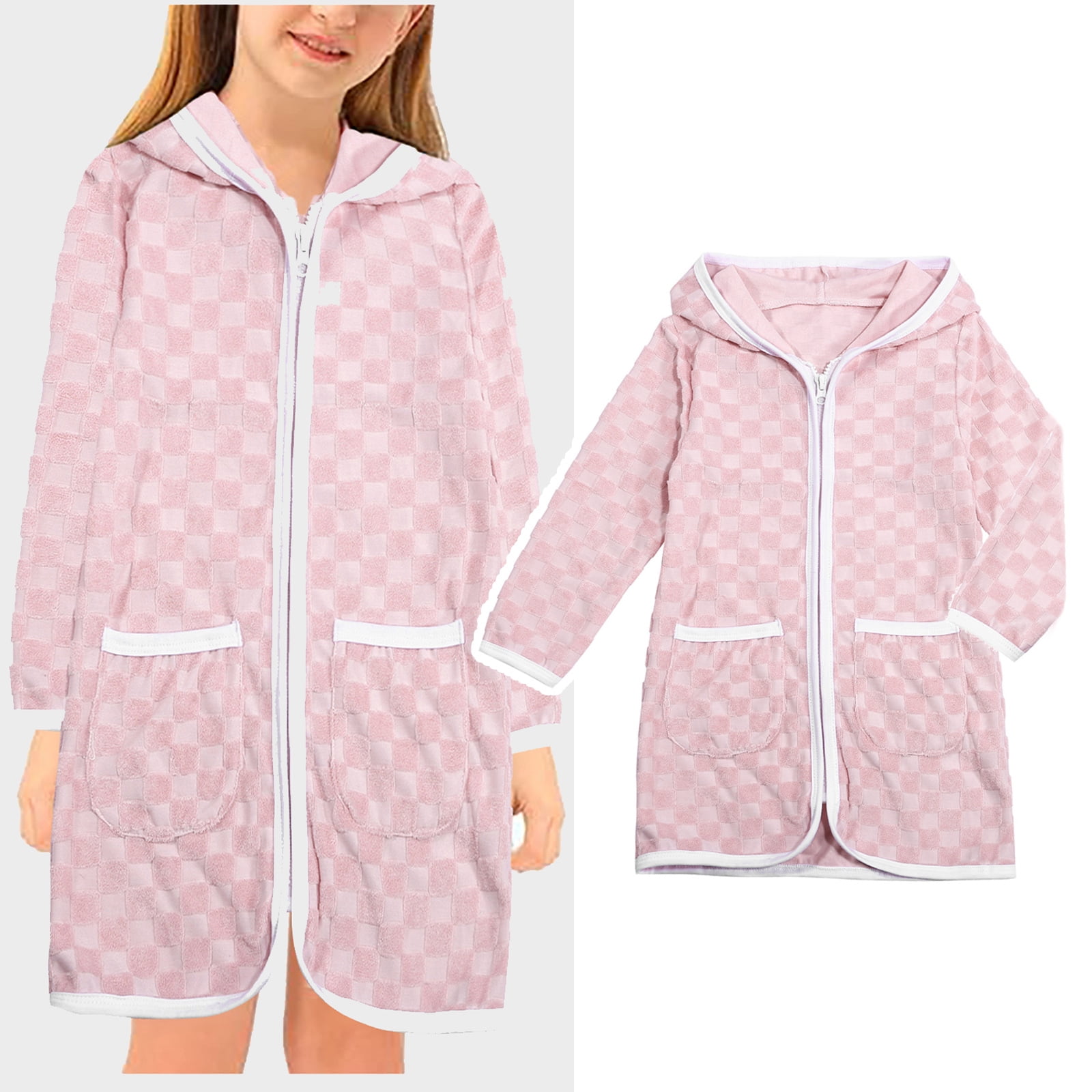 Girls Swim Cover Up Little Girls Beach Cover Up For Girls Absorbent Zip ...