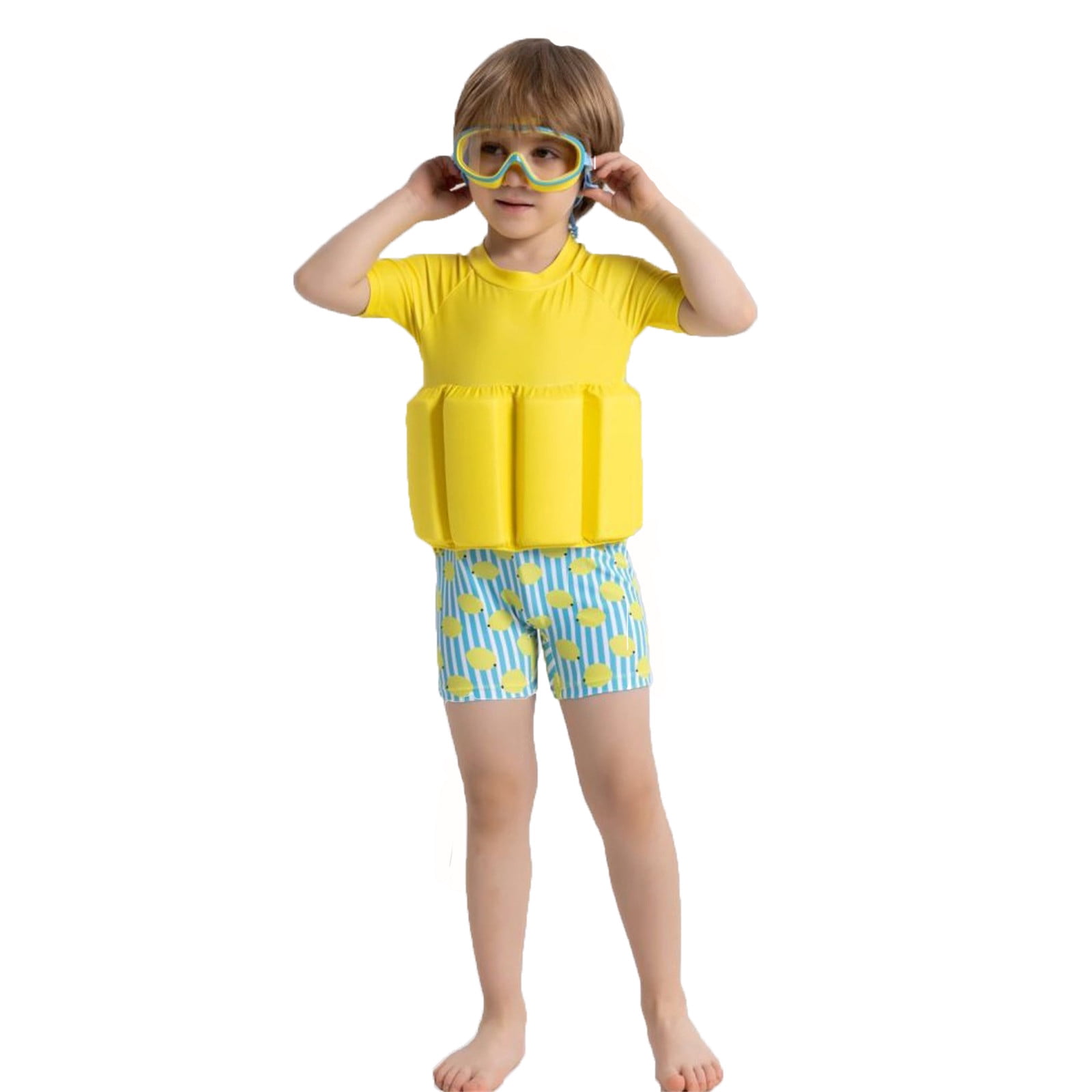 Girls Swim One Piece Kids Flotation Swimsuit Children's Buoyancy ...