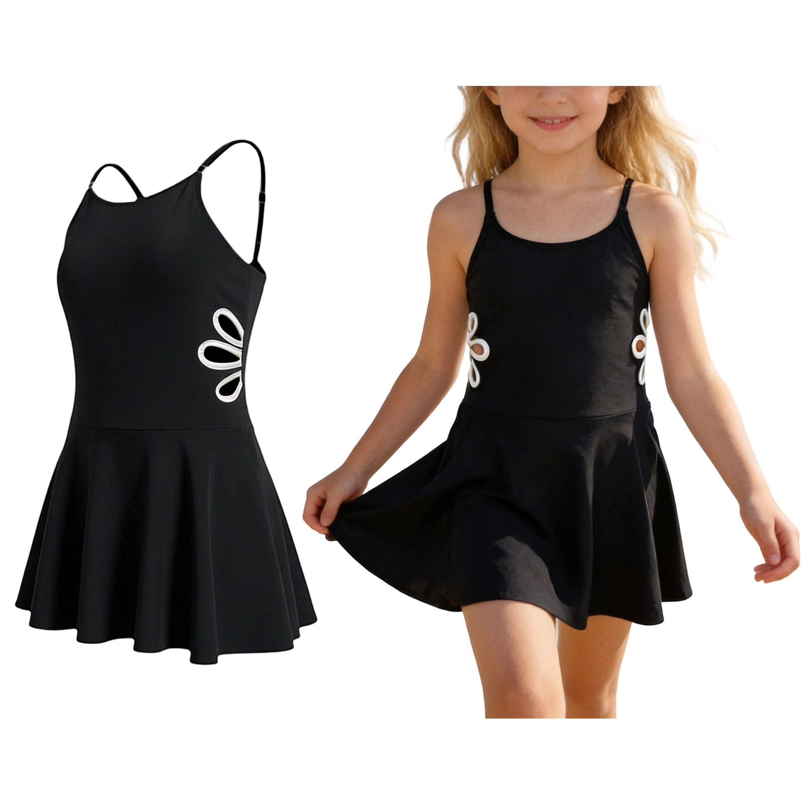 Girls Swim Suits Bathing Suit 1 Piece Quick Dry Toddler Girl Bathing ...