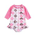 Girls Swimsiut Toddler One Piece Summer Long Sleeve Cartoon Cookie ...