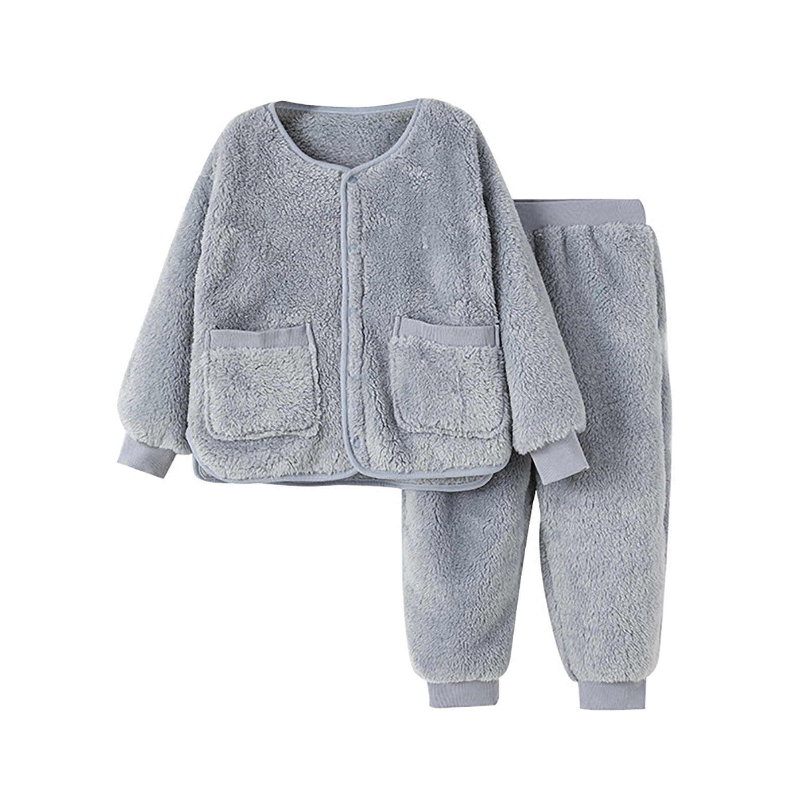 Girls Swimsuit,Boys Girls Pajama Set Winter Spring Warm Sleepwear Pjs ...