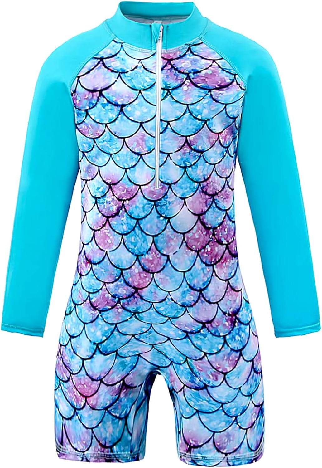 Girls Swimsuit Kids Mermaid One-Piece Bathing Suit Swimwear for Toddler ...