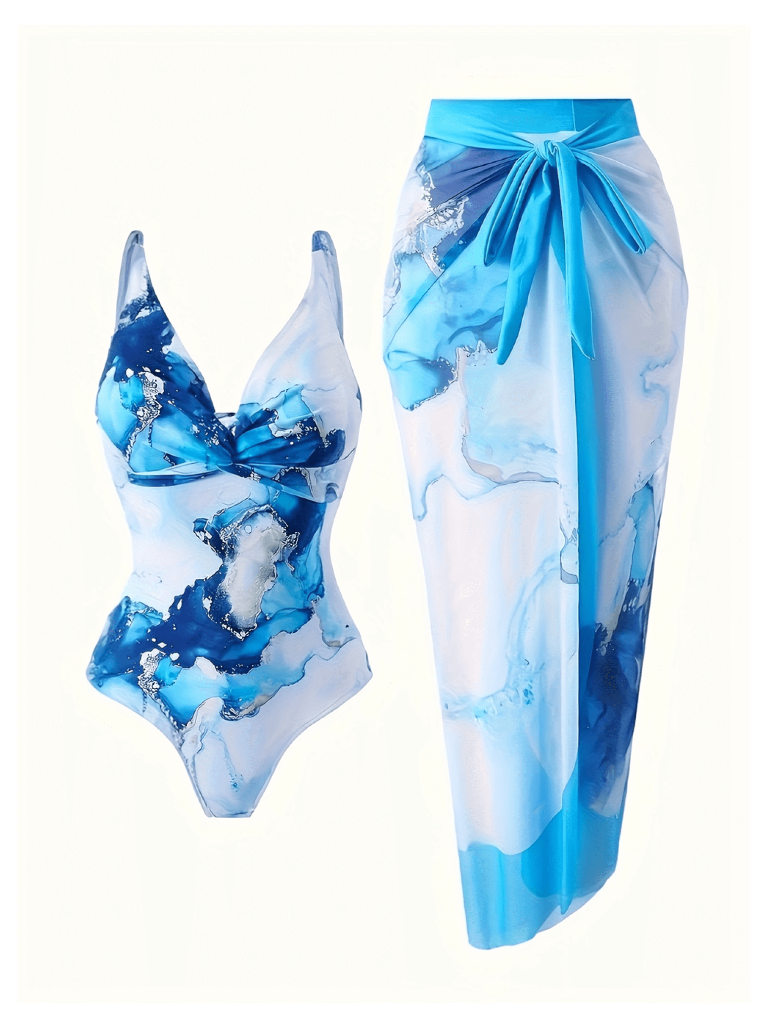 Girls Swimsuit One Piece, Summer Mae Bathing Suit with Cover Up Skirt ...