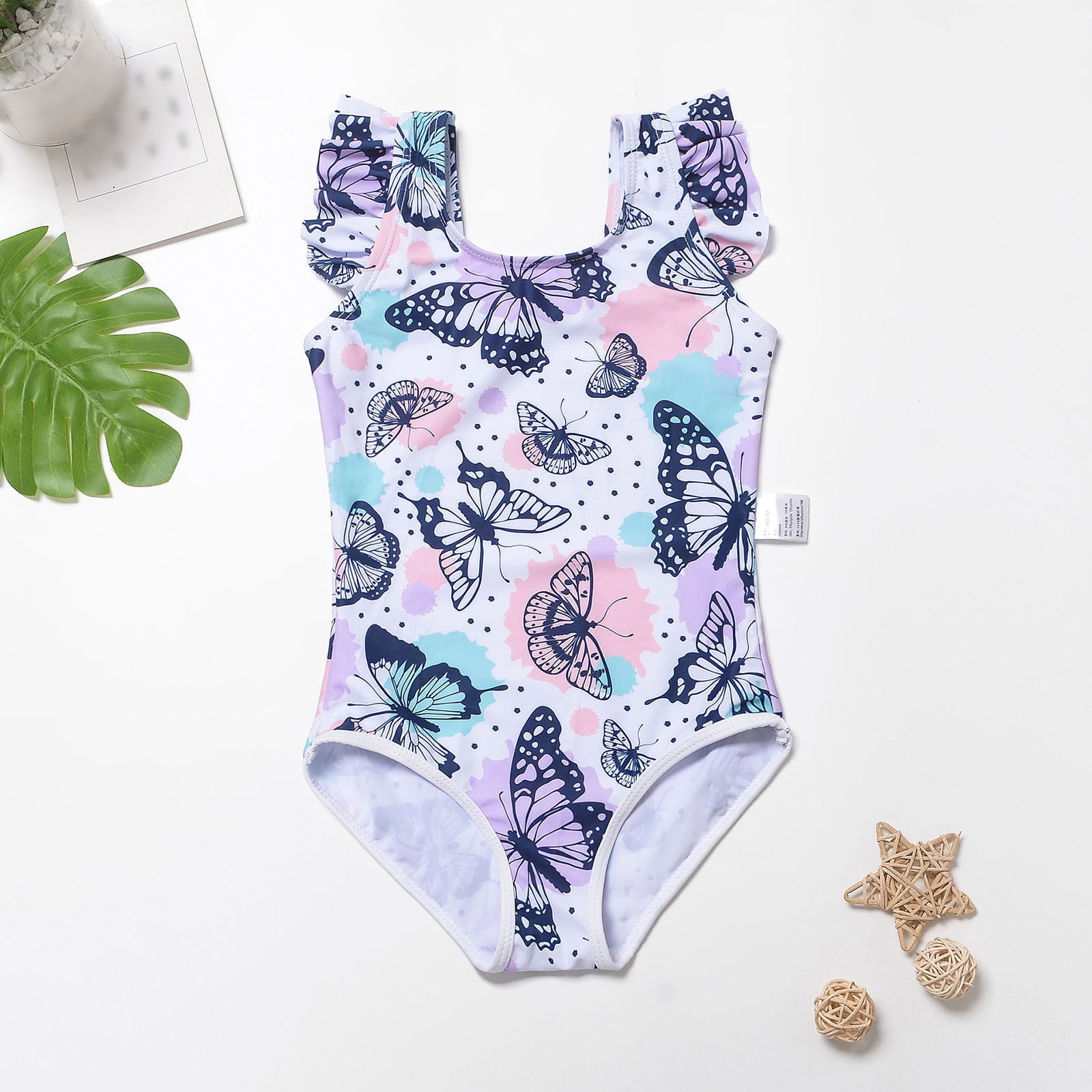 Girls Swimsuit Set Cute Bikini Style Tank Backless Design with Matching ...