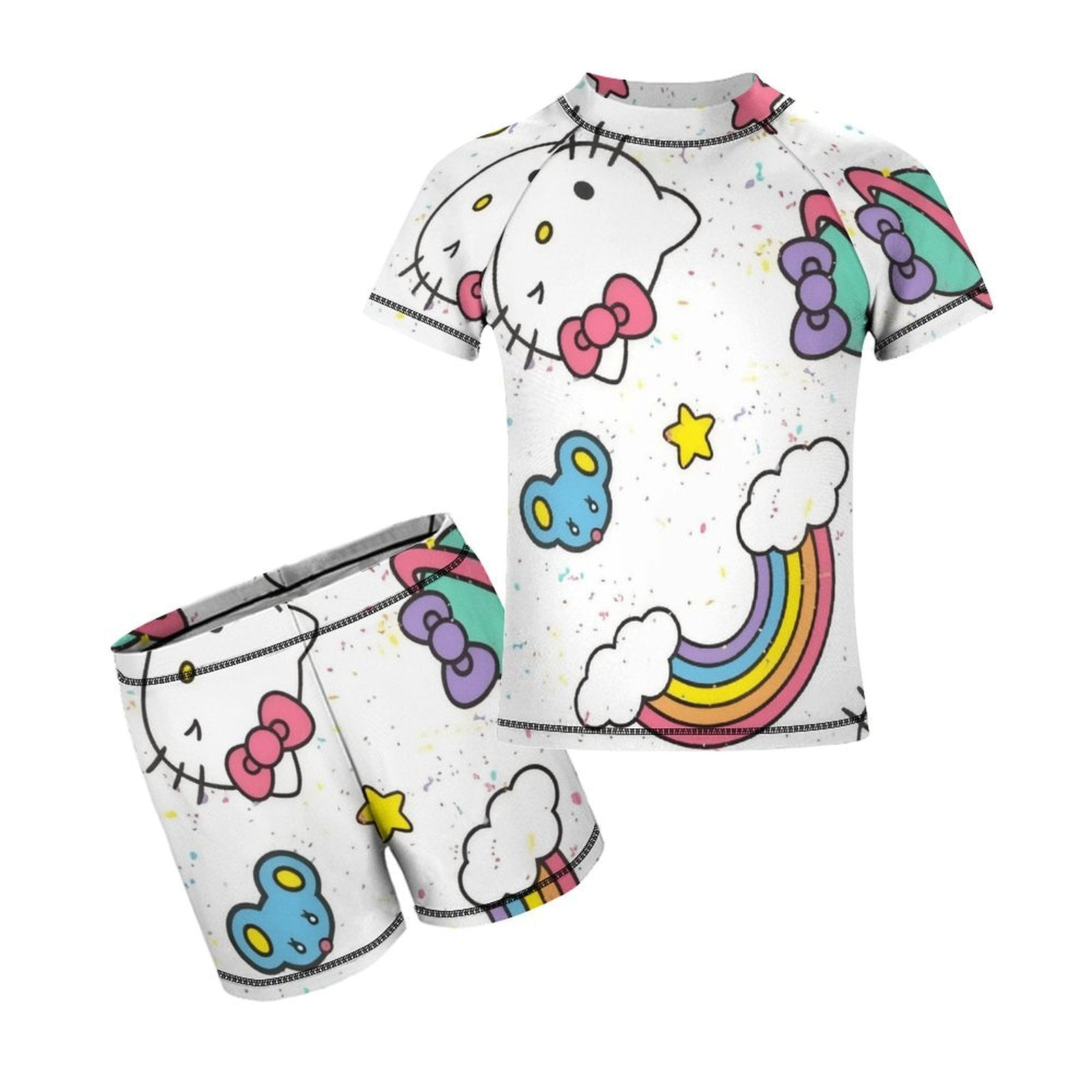 Girls Swimsuit Set Hello Kitty Swimsuit Cute Beach Gift for Daughter 10 ...