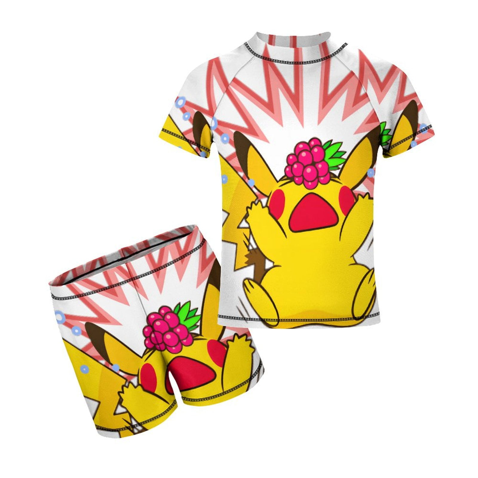 Girls Swimsuit Set Pokemon Eevee Swimsuit Cute Beach Gift for Daughter ...