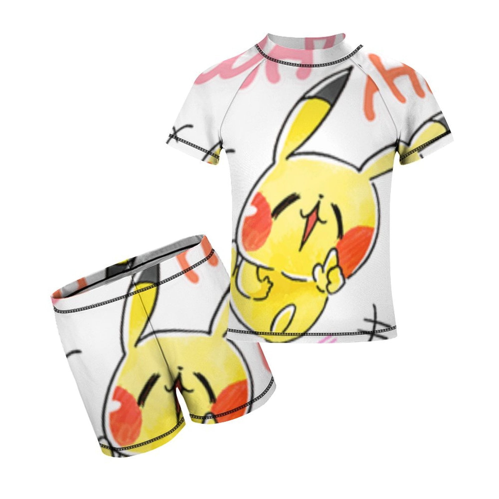 Girls Swimsuit Set Pokemon Eevee Swimsuit Cute Beach Gift for Daughter ...