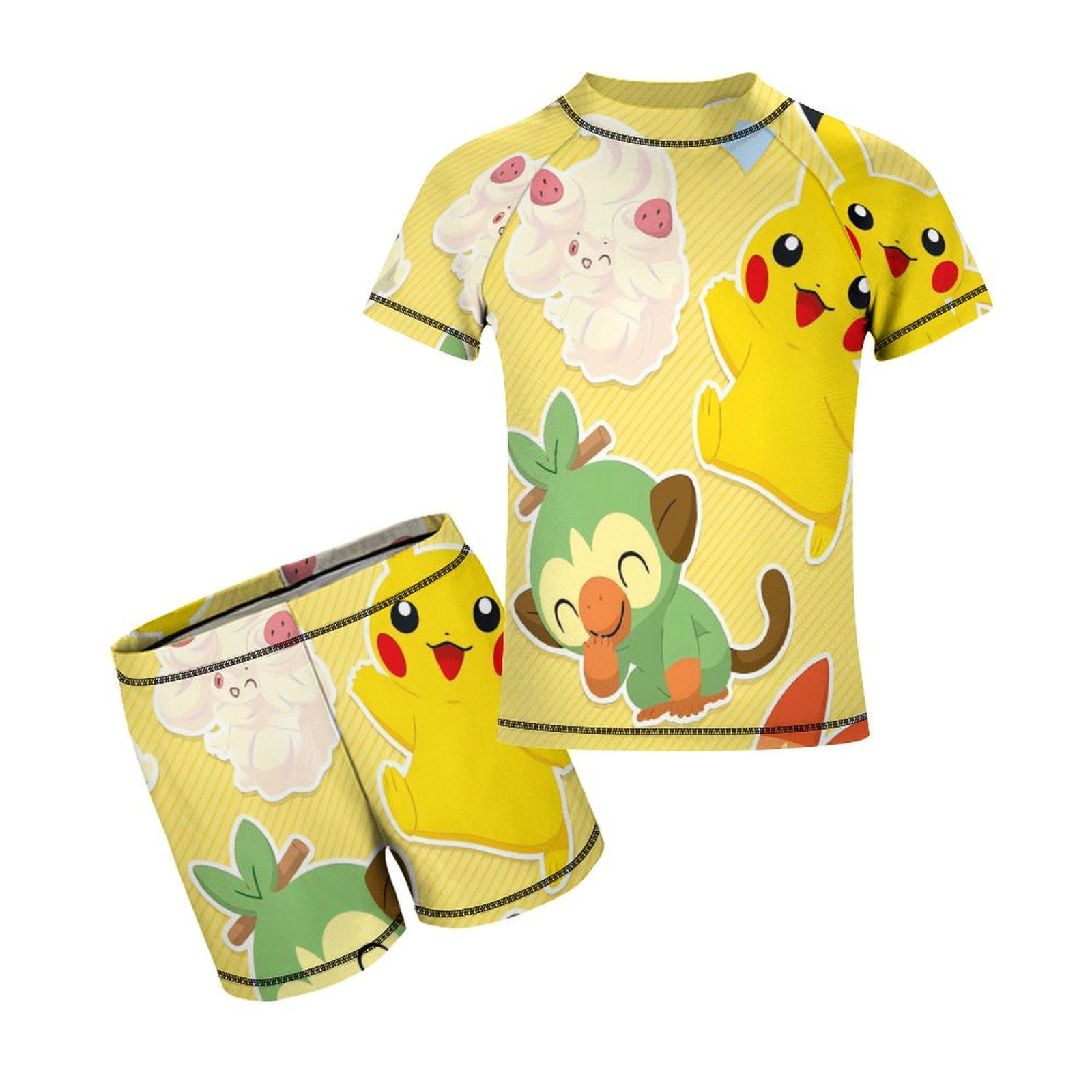 Girls Swimsuit Set Pokemon Eevee Swimsuit Cute Beach Gift for Daughter ...