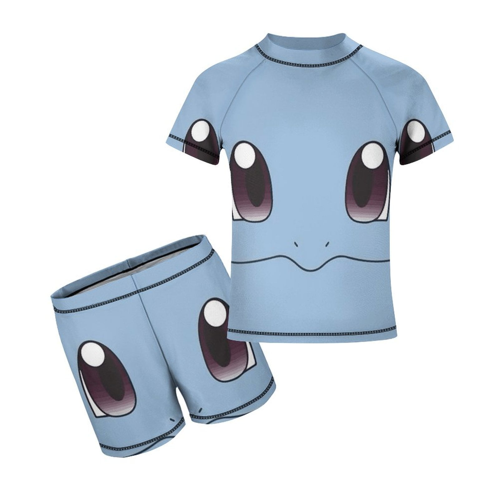 Girls Swimsuit Set Pokemon Eevee Swimsuit Cute Beach Gift for Daughter ...