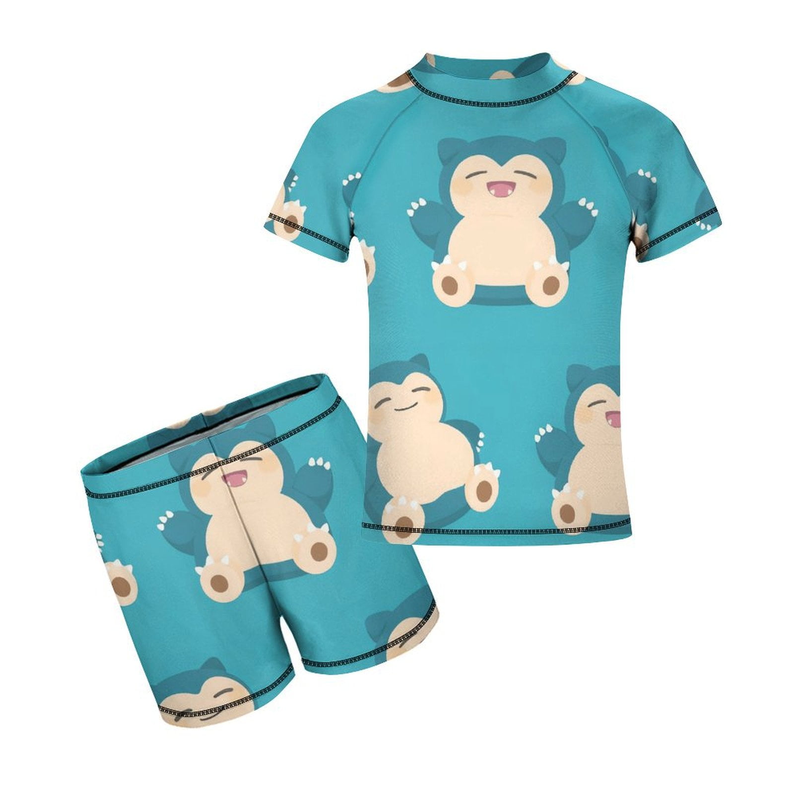 Girls Swimsuit Set Pokemon Eevee Swimsuit Cute Beach Gift for Daughter ...