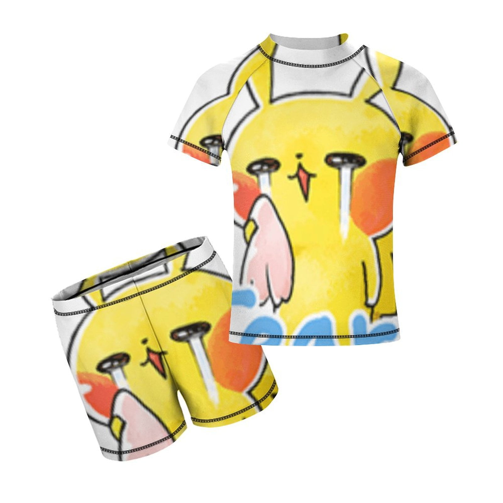 Girls Swimsuit Set Pokemon Eevee Swimsuit Cute Beach Gift for Daughter ...